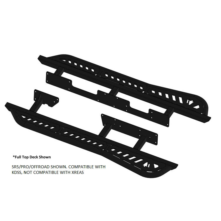 5TH GEN 4RUNNER ALUMINUM SLIDERS WITH REAR KICK OUT – Greenlane Offroad